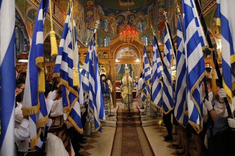 Ζωντανά ( 25/3 - 07:00) Αρχιερατική Θεία Λειτουργία και Δοξολογία, Αγ ...